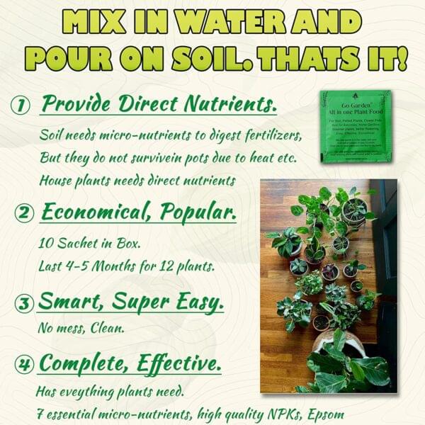All Purpose Plant Food, Mixed Fertilizer for House Plants.