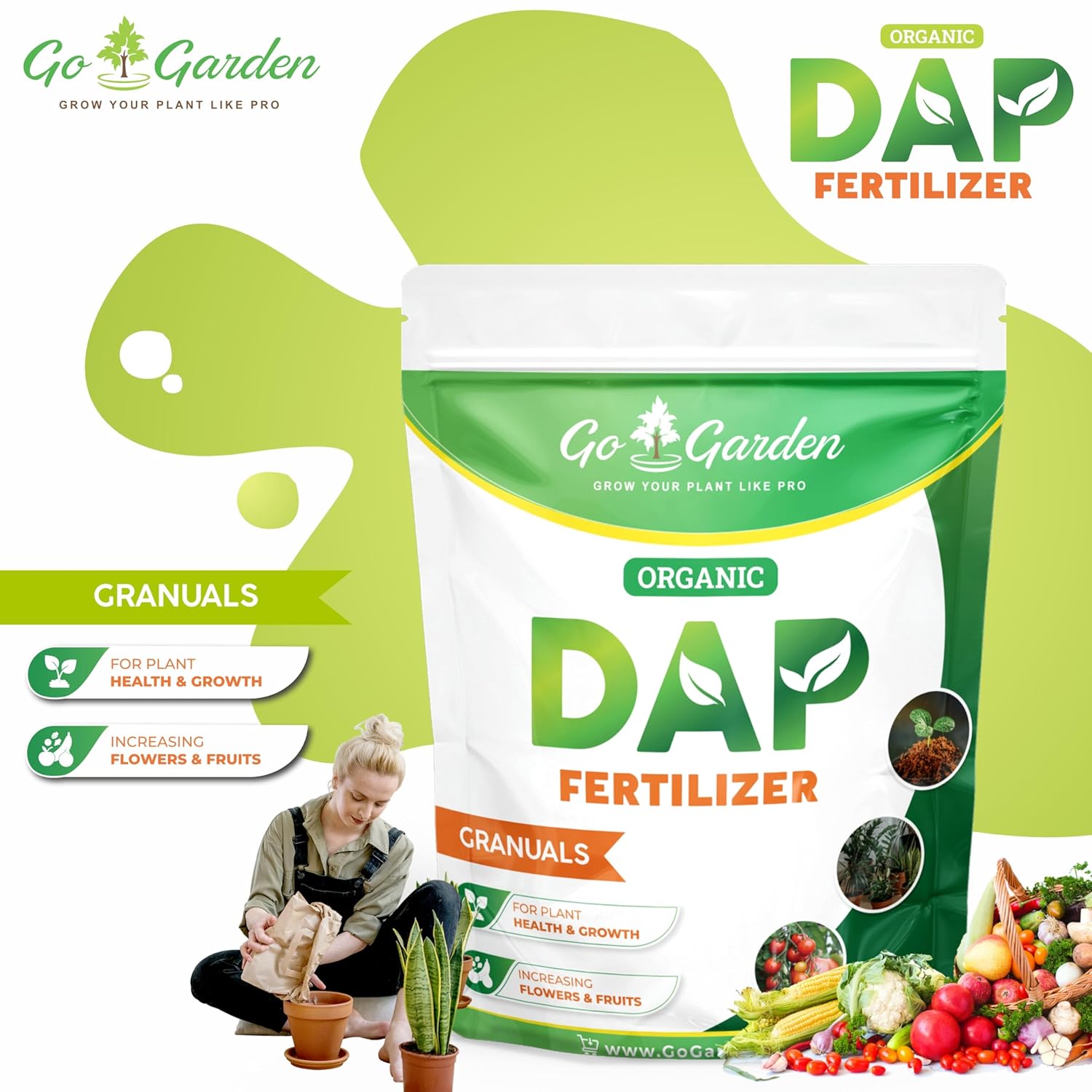 DAP fertilizer for plants and Gardening - All Purpose - Water Soluble