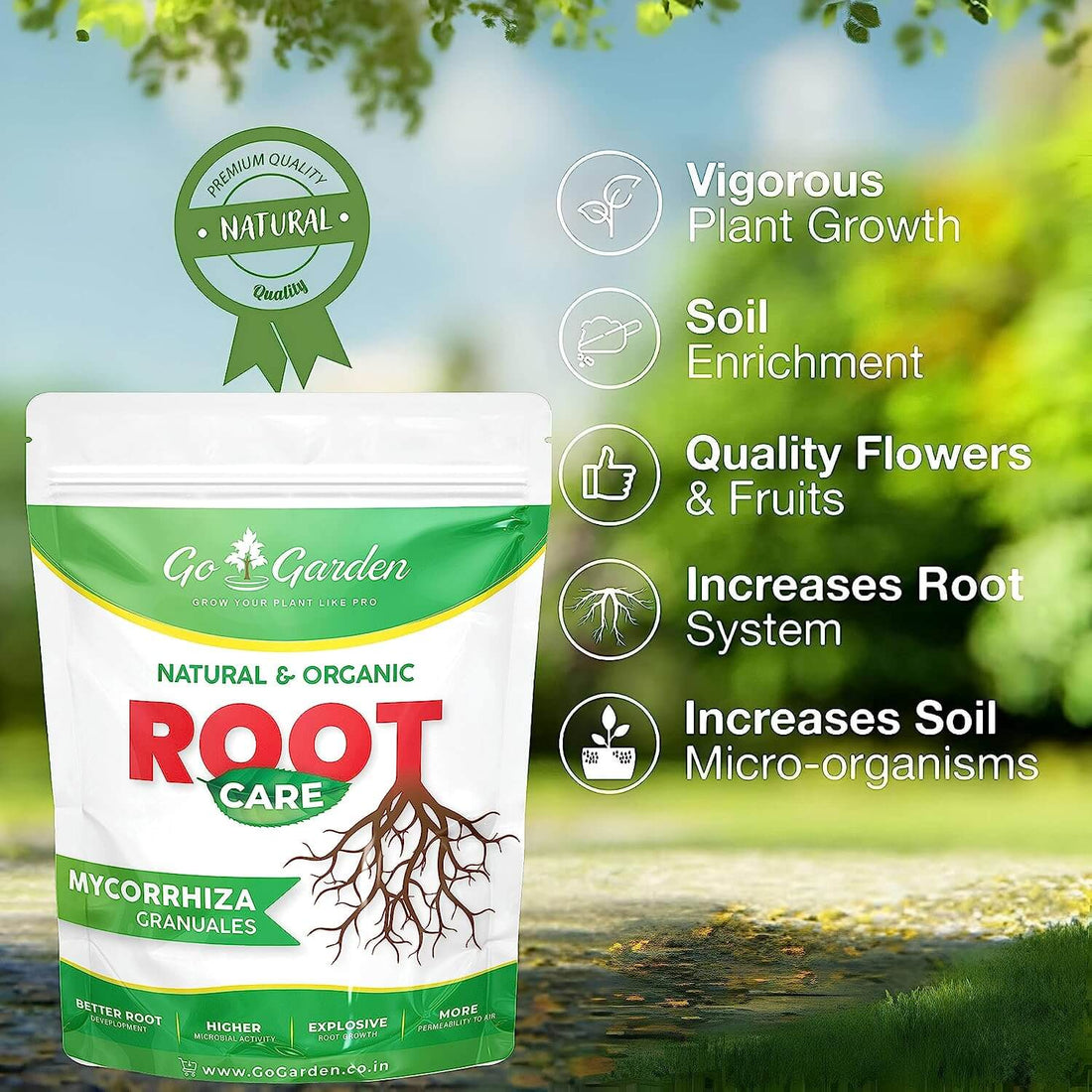 Go Garden Root Care VAM Mycorrhiza Advanced Organic Plant Fertilizer a