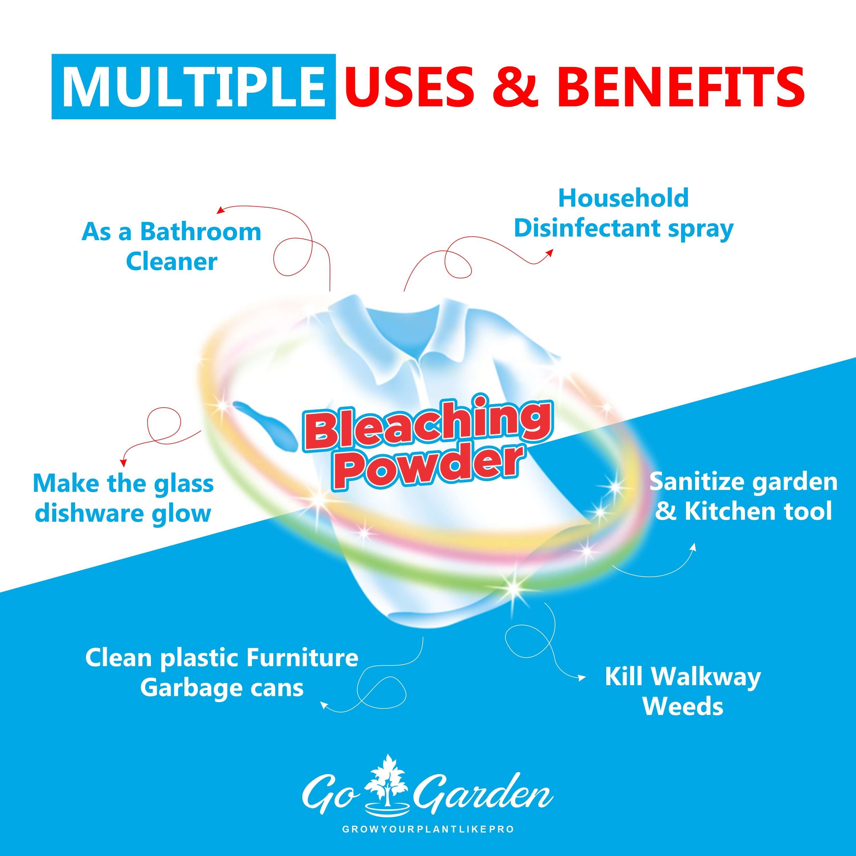 Go Garden Bleaching Powder for Bathroom 400 Grams